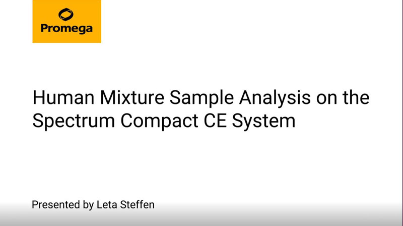 Human Mixture Sample Analysis on the Spectrum Compact CE System